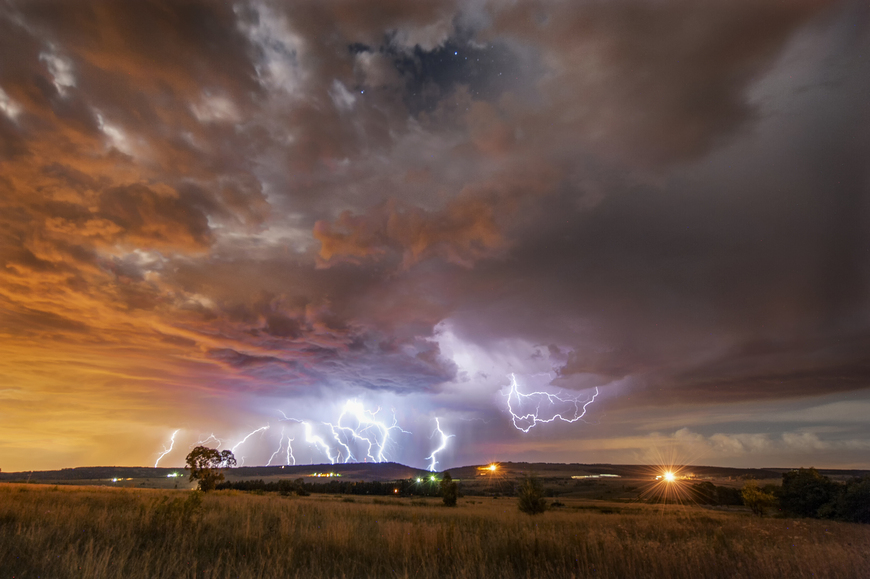 Dramatic Lightning Scene | Fine Art and Canvas Wall Print
