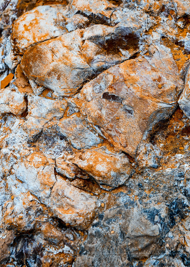 Abstract Gold Mine Tailings | Printed Canvas Wall Artwork