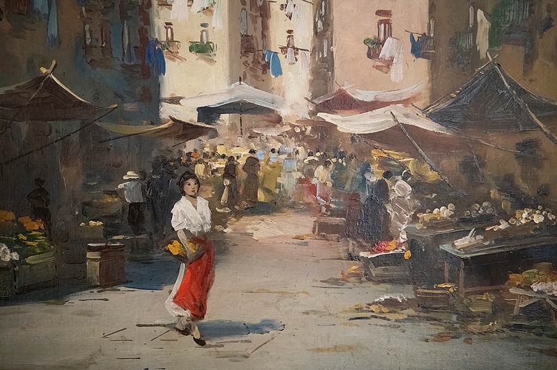 Street Market (Oil Reproduction) | Canvas & Framed Fine Art