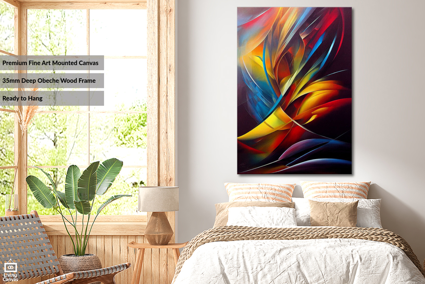 Into the Vortex • Wall Art • Mounted Canvas & Framed