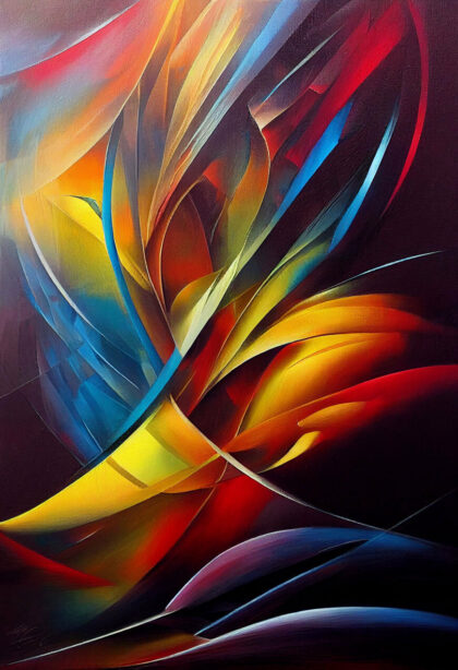 Into the Vortex • Wall Art • Mounted Canvas & Framed