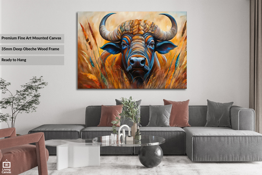 Abstract Buffalo Art • Canvas Home Wall Art South africa