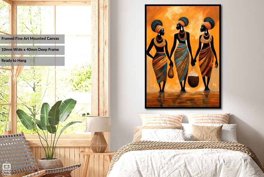 African Water Bearers • Exclusive Wall Art South Africa