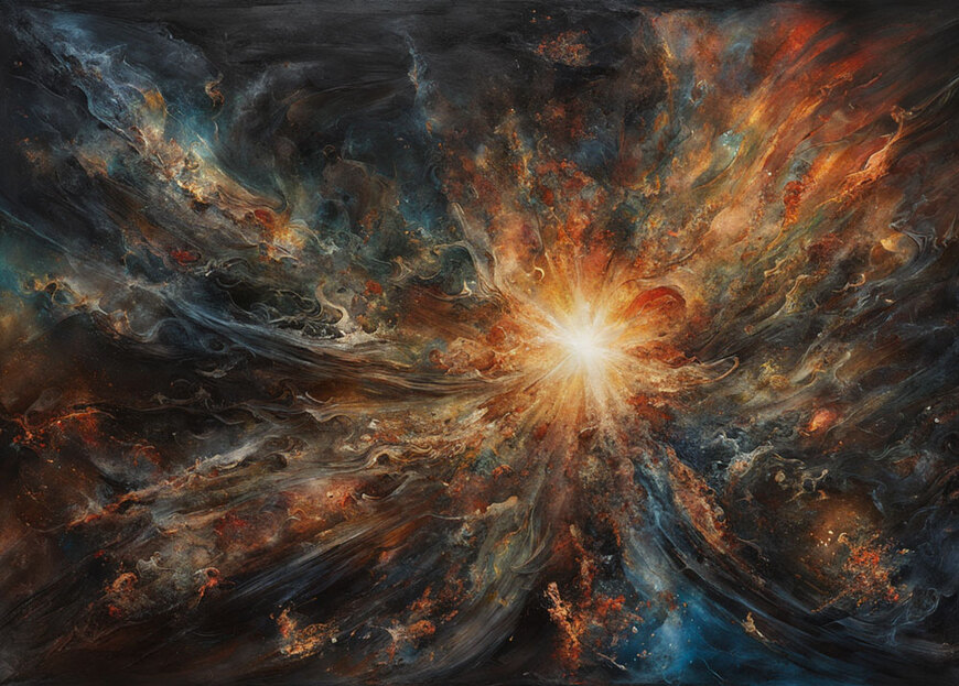 The light shines in the darkness • Abstract Canvas Wall Arts